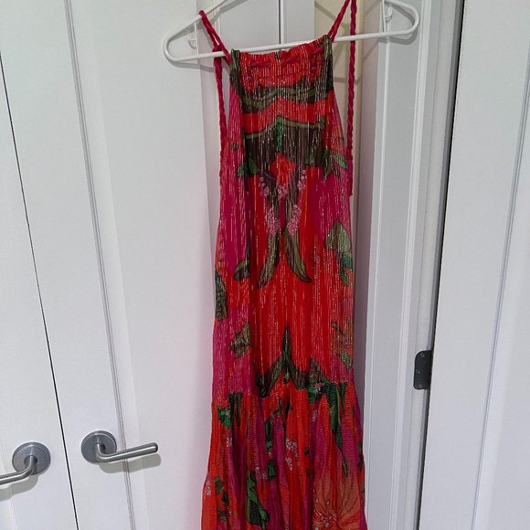 FARM Rio | Dresses | Farm Rio Pink Maxi Dress | Poshmark